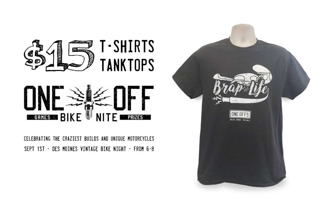 One-Off's Bike Nite - Sep 1st, 2016 | Prizes | Games | T-Shirts